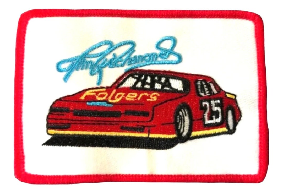Retro Tim Richmond Folgers Nascar Racing Patch Chevy Vintage Iron Sew ...