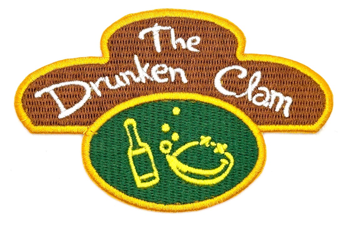 The Drunken Clam Bar Cartoon Show Classic TV Movie Patch Vintage Style ...