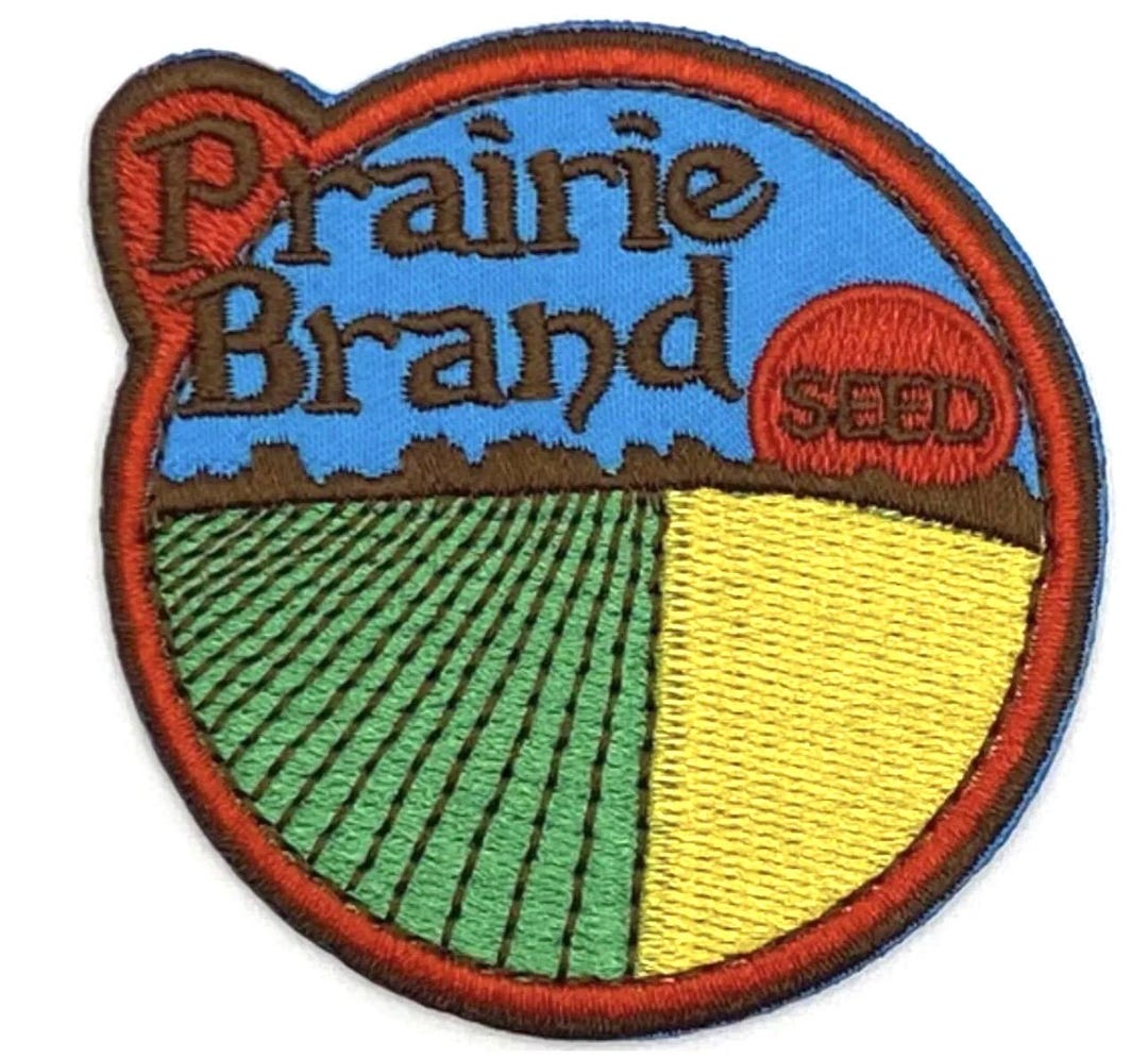 Prairie Brand Seed Agriculture Farming Iron on Patch Retro Vintage ...