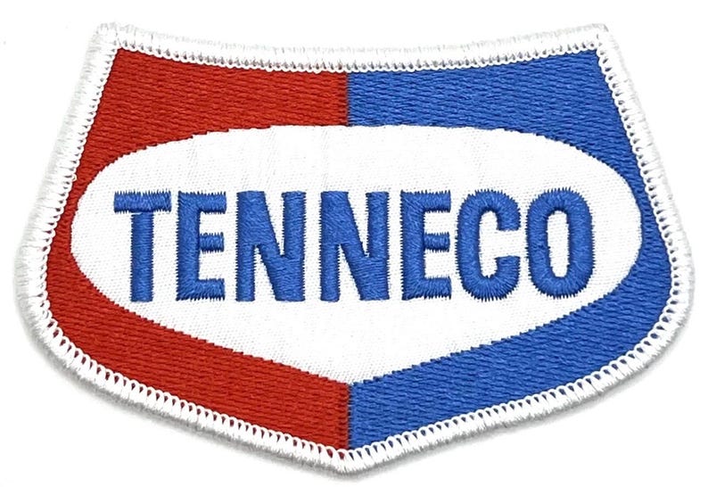 Tenneco Motor Oil Gas Racing Patch Iron Sew on Vintage Style Retro Cap ...
