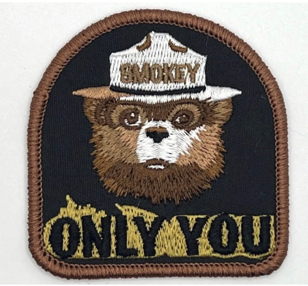 Smokey Bear Park Ranger Forest Fire Patch Vintage Style Retro Cap Hat Etsy