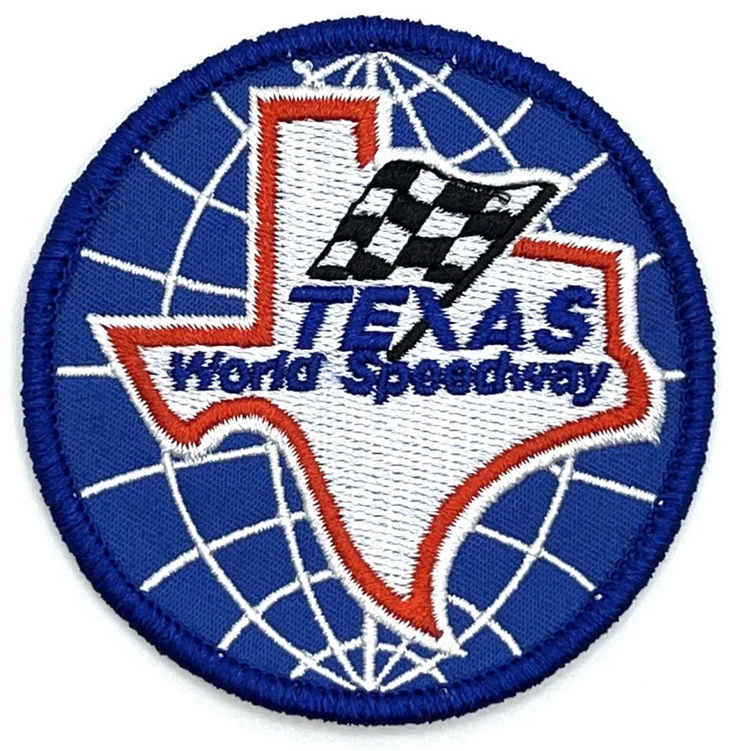 Texas World Speedway NASCAR Patch Iron Sew on Vintage Style Retro Cap ...