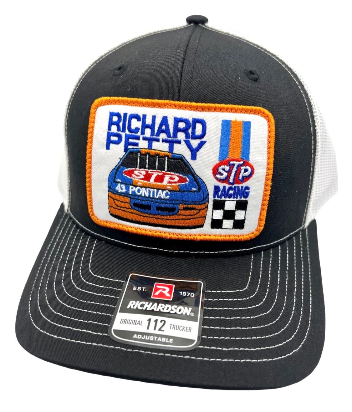 Richard Petty #43 Nascar Racing Richardson 112 Trucker Snapback Hat Cap ...