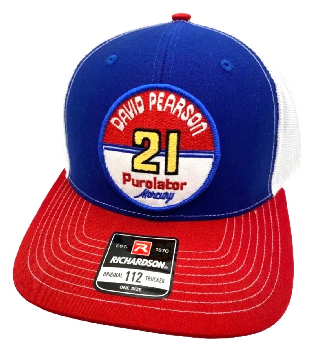 David Pearson #21 Nascar Racing Richardson 112 Trucker Snapback Hat Cap ...