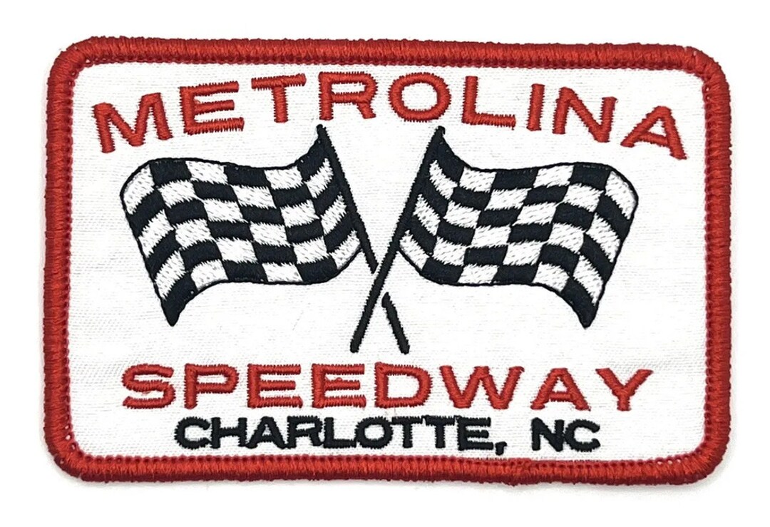 Metrolina Speedway NC NASCAR Patch Iron Sew on Vintage Style Retro Cap ...