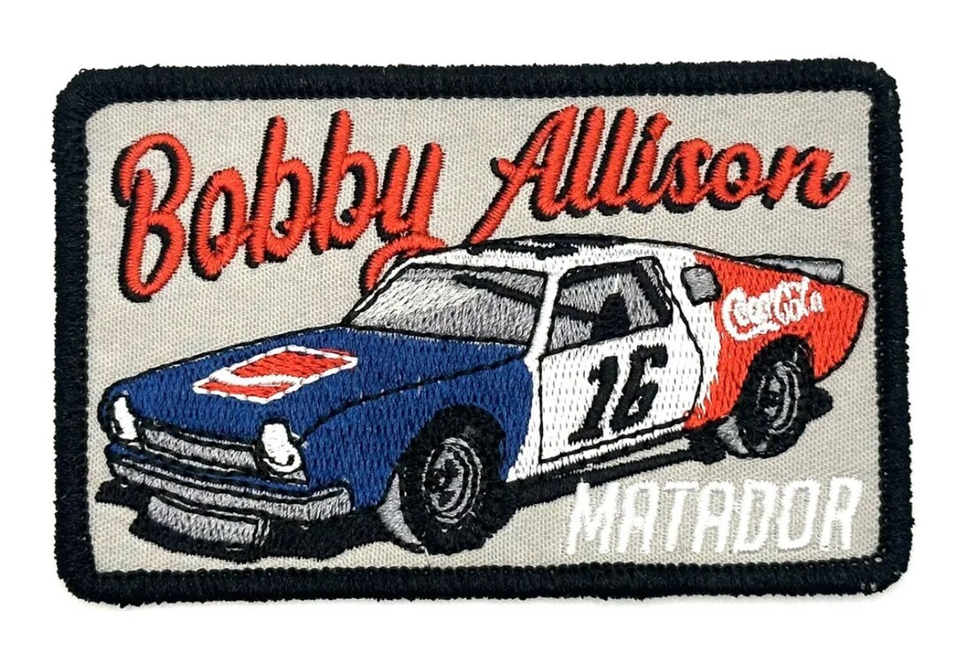 Bobby Allison Matador NASCAR Cup Racing Patch Vintage Retro Style Iron ...