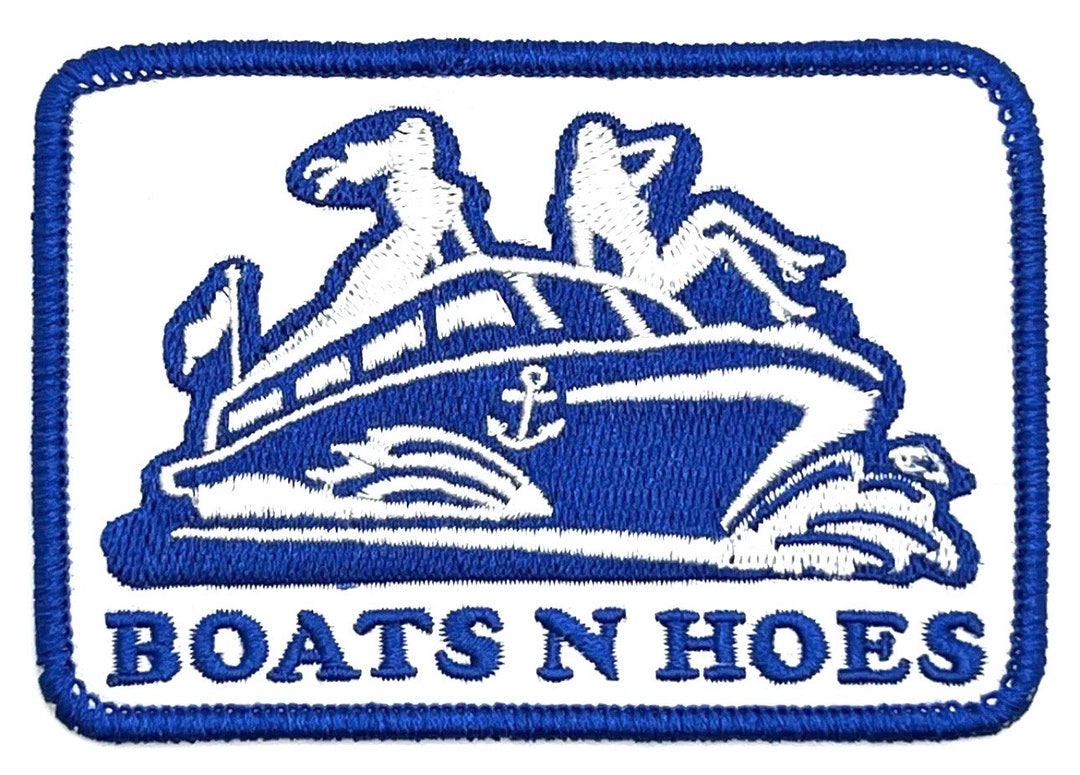 Boats N Hoes Step Brothers Flag Patch Iron Sew on Vintage Style Retro ...