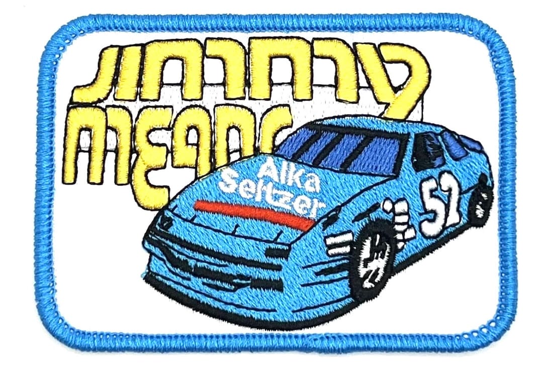 Jimmy Means Alka Seltzer Nascar Racing Vintage Style Retro Patch Iron ...