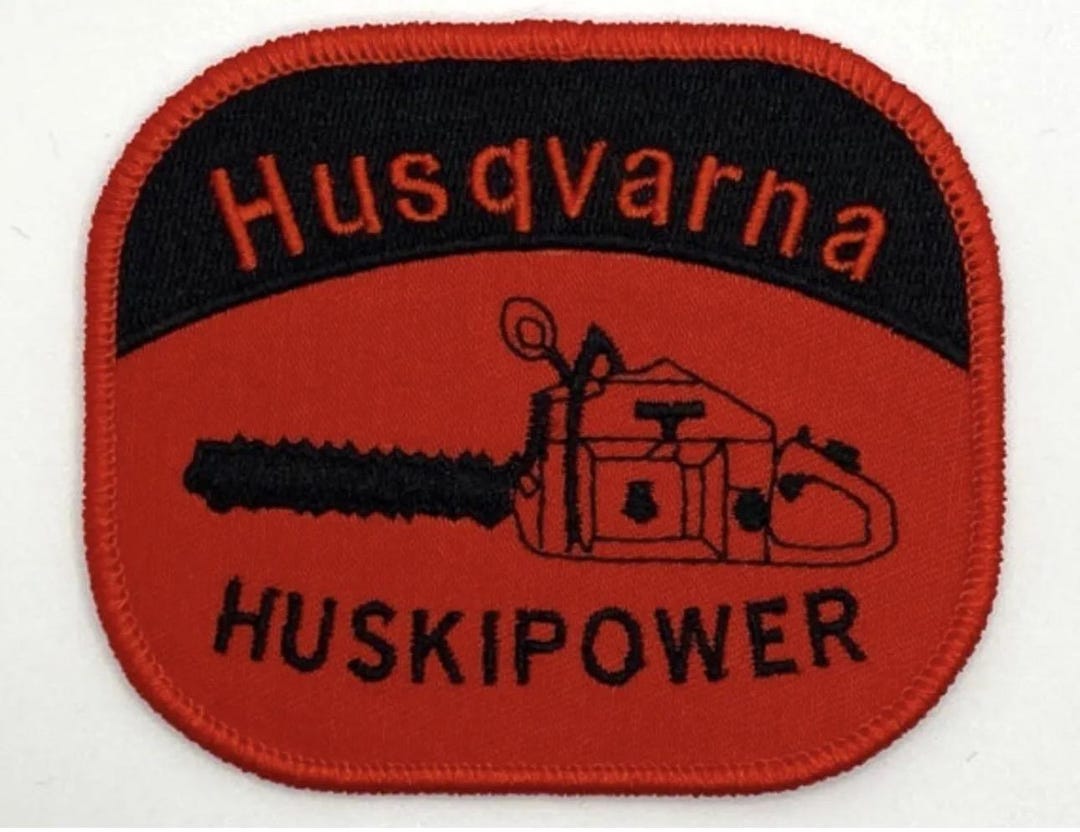 Husqvarna Chainsaw Iron on Patch Retro Vintage Style Hat Cap Sew Huskipower - Etsy