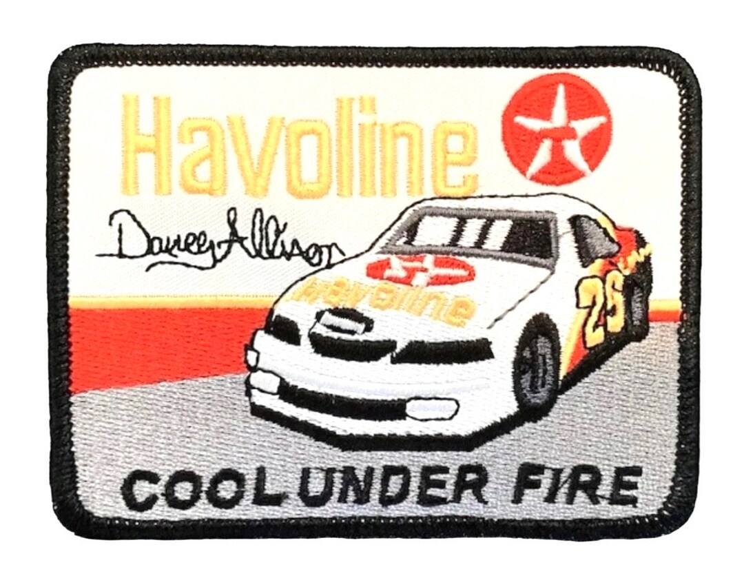 Davey Allison Nascar Racing Patch Ford Vintage Style Havoline Texaco - Etsy