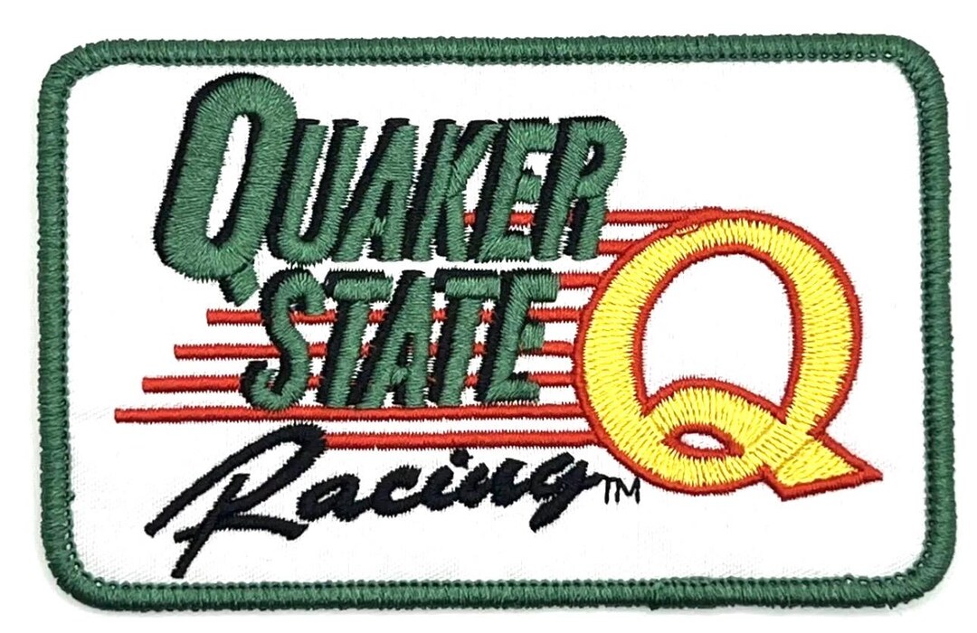Quaker State Motor Oil Patch Retro Vintage Style Hot Rod Racing NASCAR ...