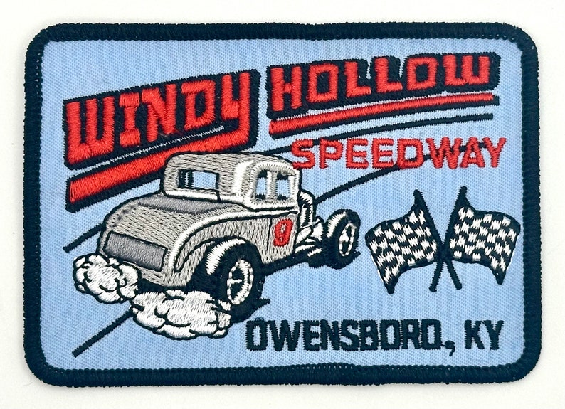 Windy Hollow Speedway Dirt Track Racing Vintage Style Retro Patch ...