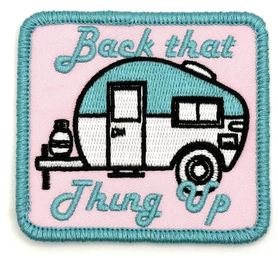 Back That Thing up Women’s Funny Adult Humor Vintage Style Retro Patch ...