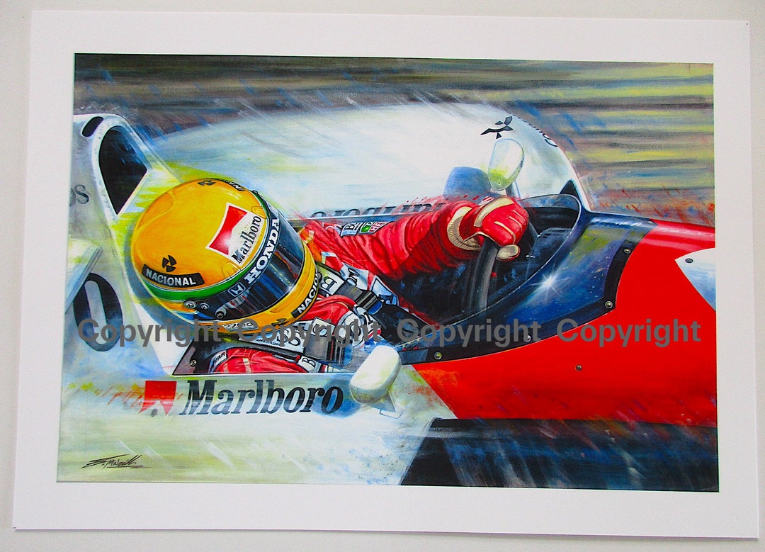 Ayrton Senna Print - Etsy