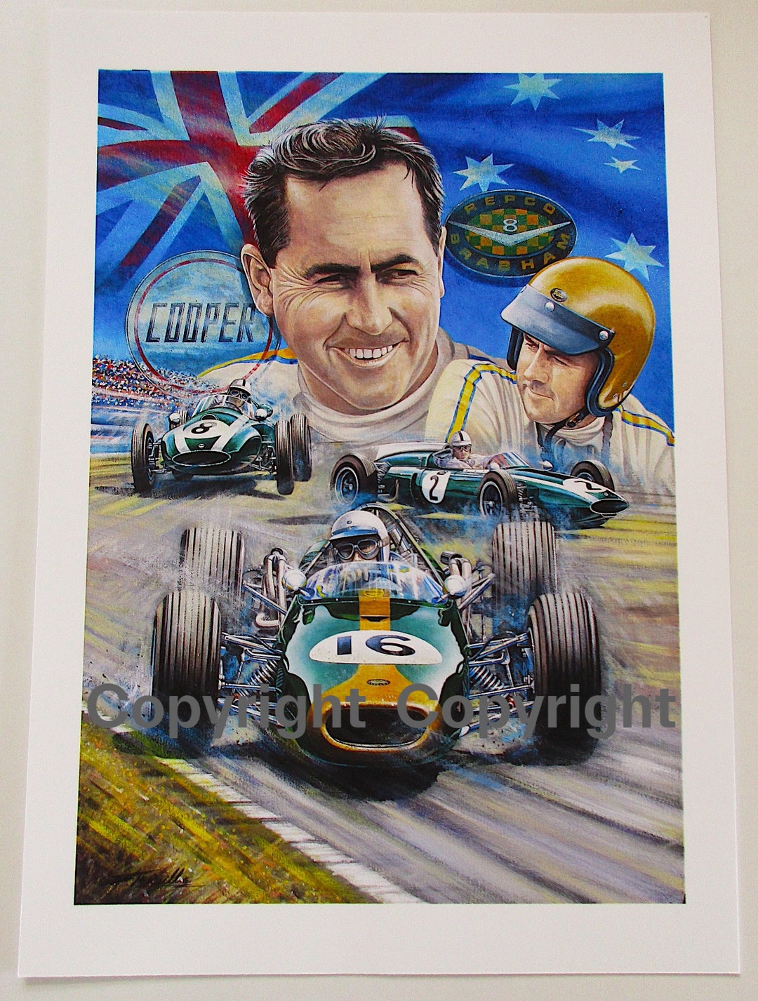 Sir Jack Brabham Print - Etsy