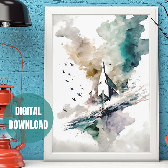 Abstract Airplane Art