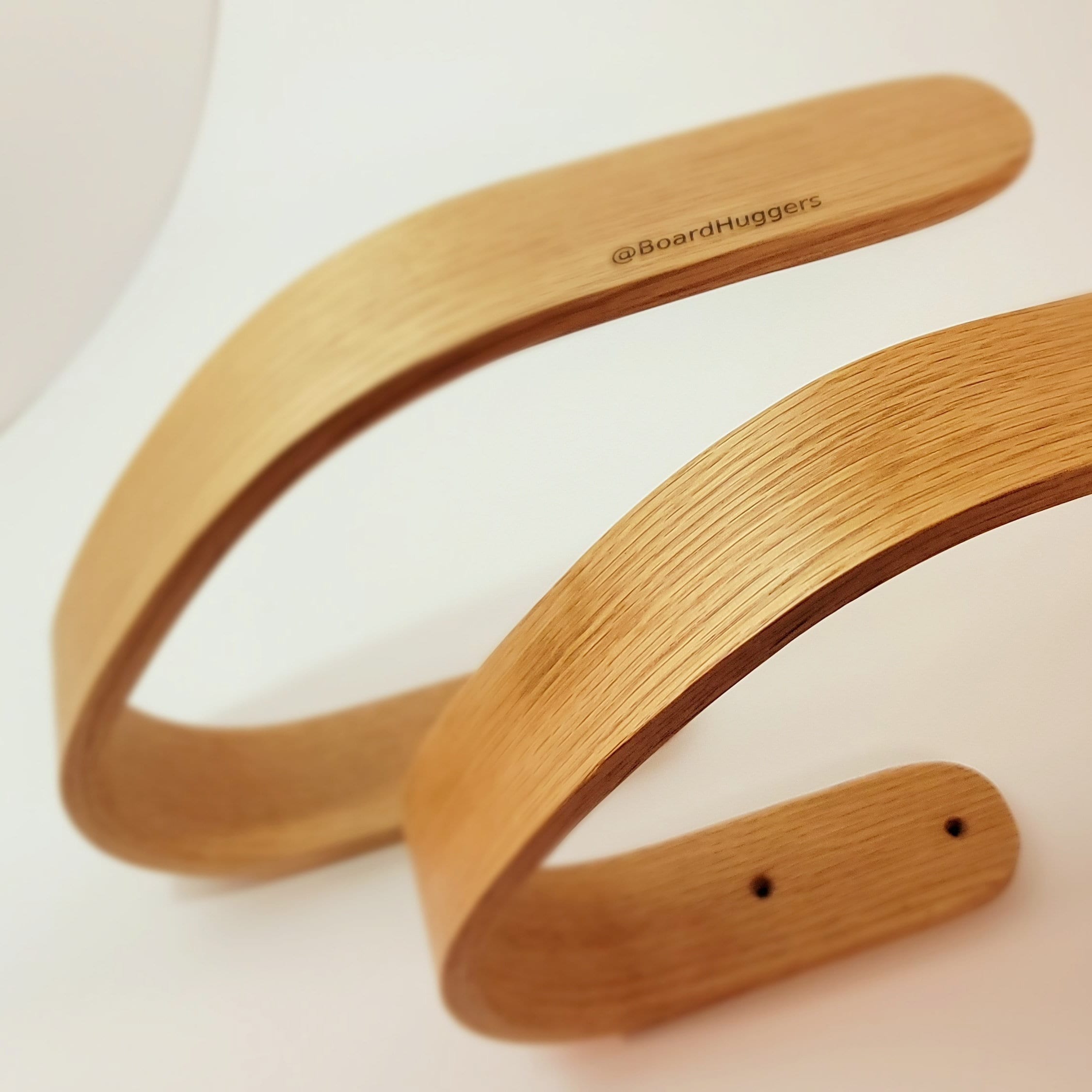 Surfboard Wall Mount - Red Oak — Board Huggers