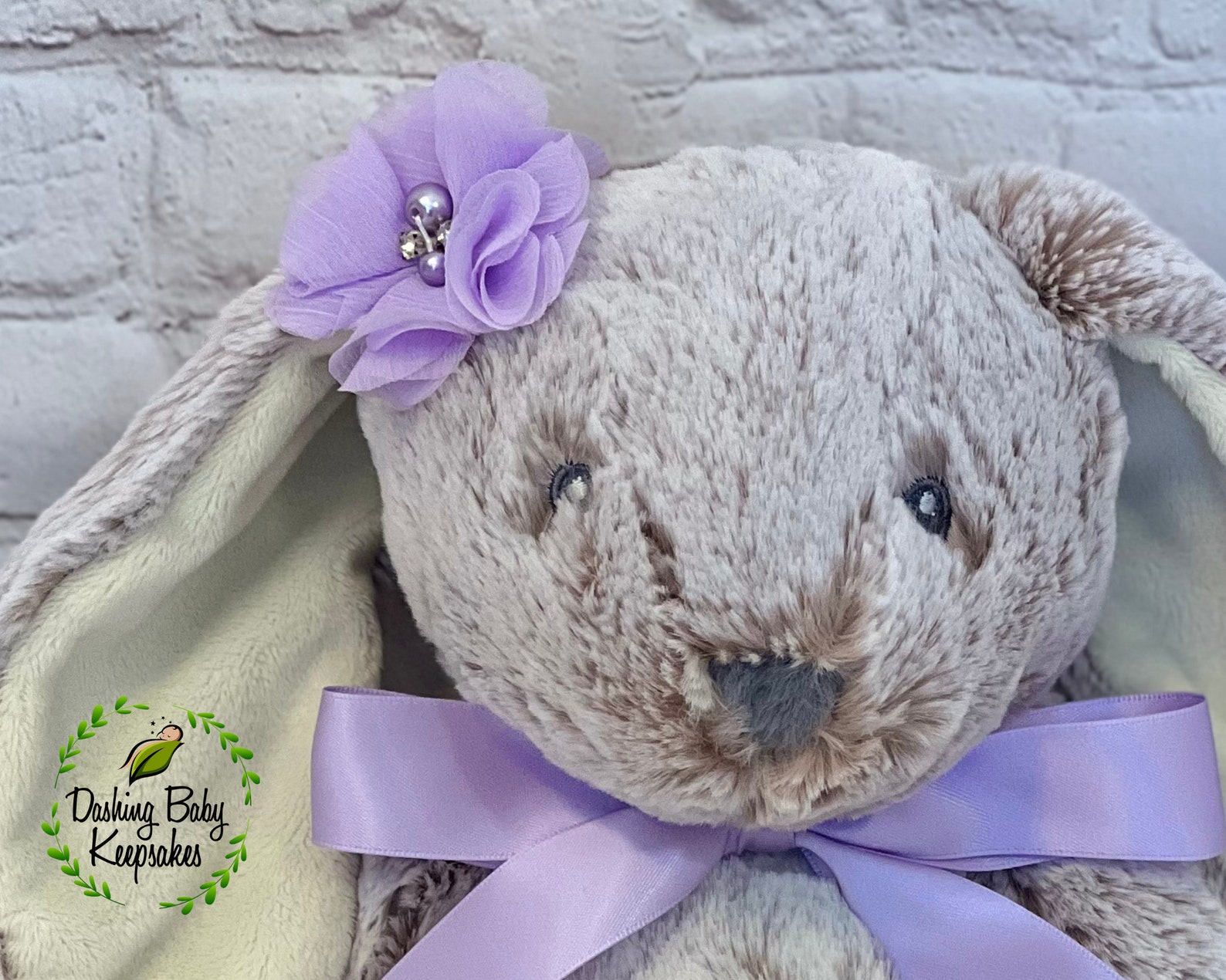 Personalized Bunny Birth Stats Plush, Custom Birth Announcement ...