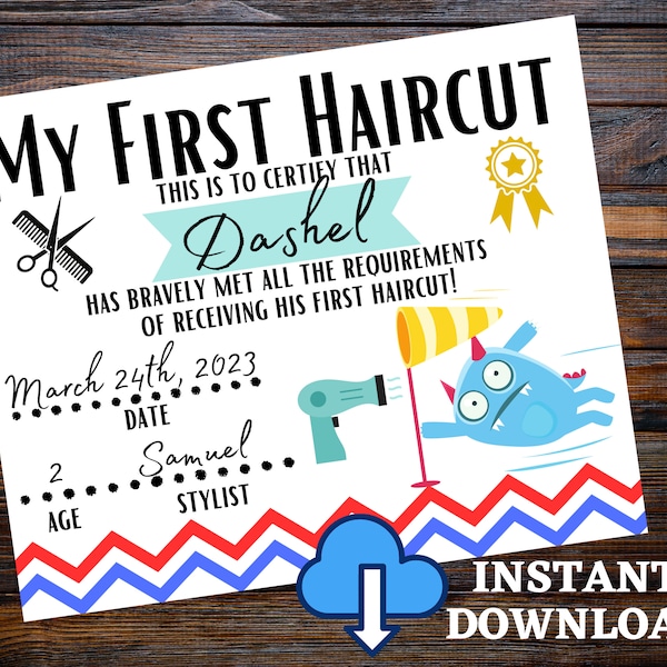 First Haircut Keepsake - Etsy