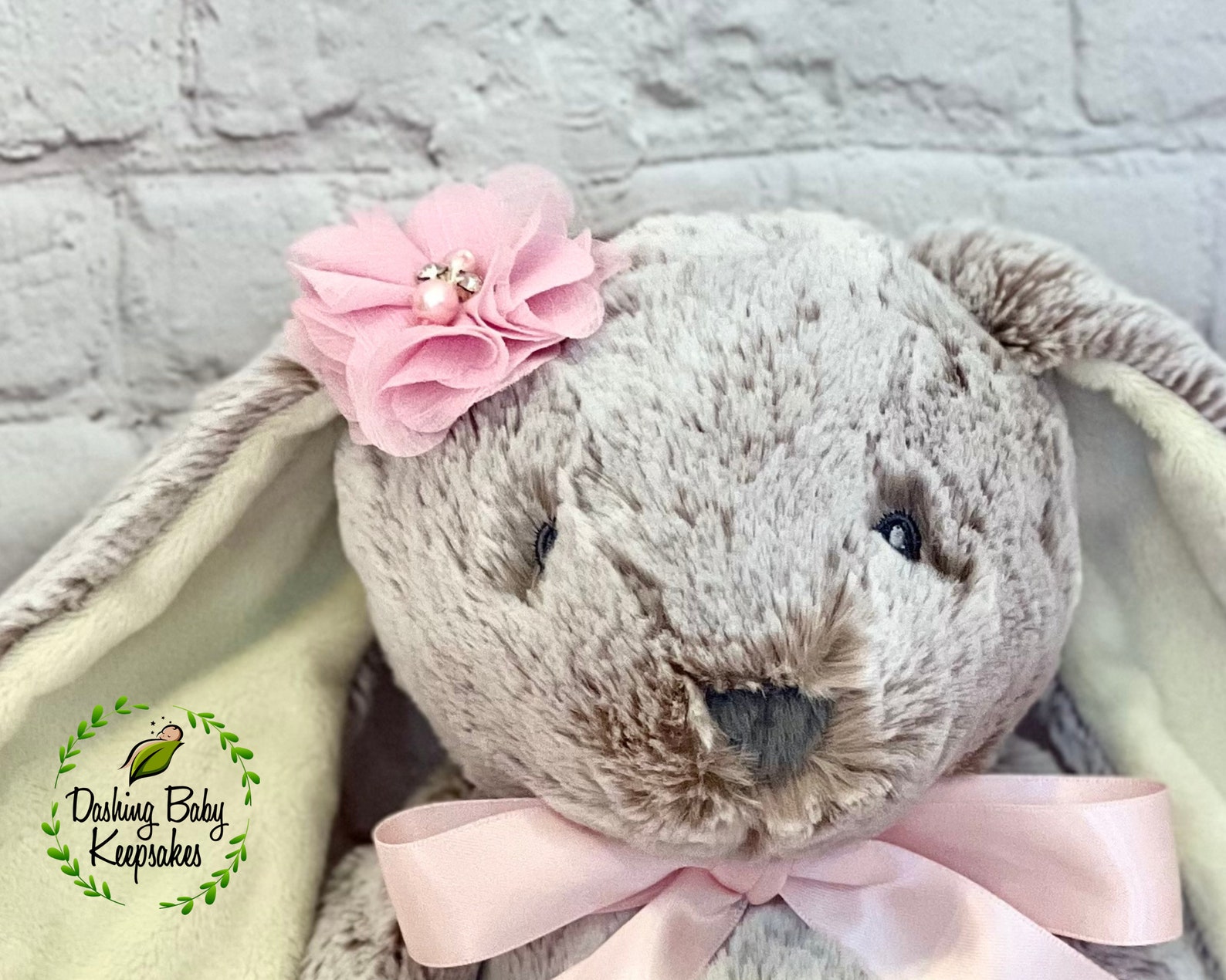 Personalized Bunny Birth Stats Plush, Custom Birth Announcement ...