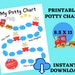 Potty Training Chart, Printable Reward Chart for Potty Training, Train ...