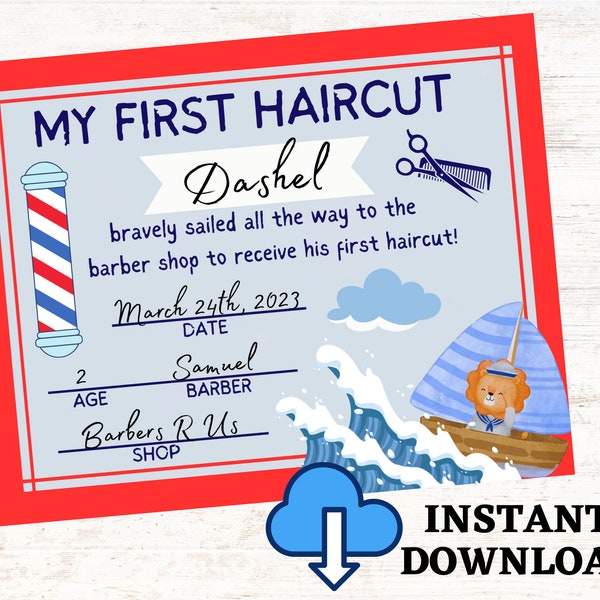 First Haircut Keepsake - Etsy