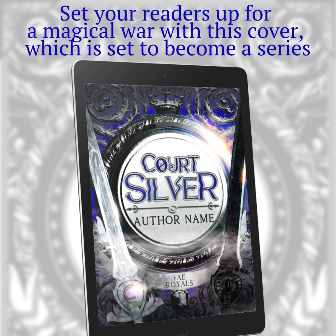Sword Fantasy Book Cover -- Court Silver (fae) - Etsy