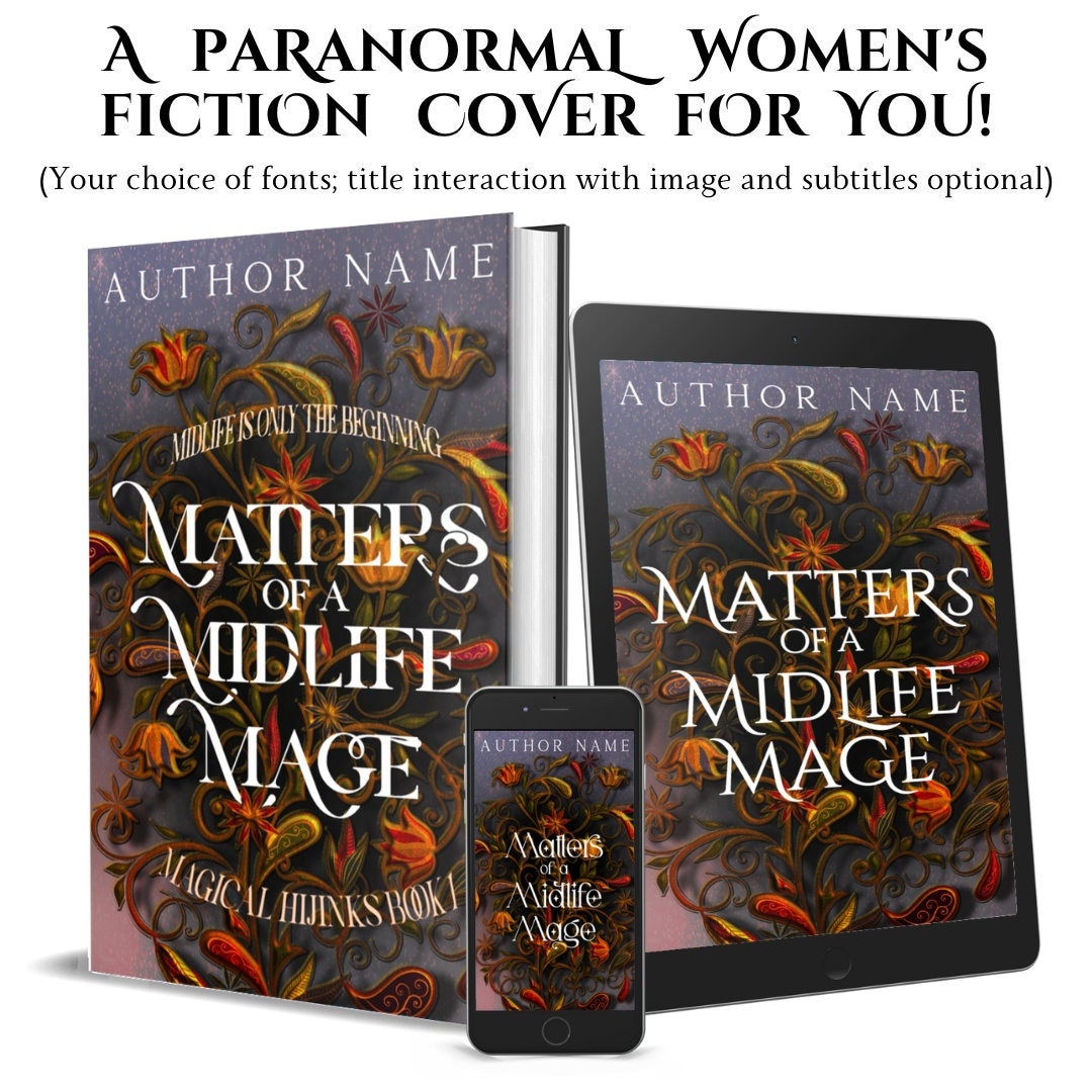 Paranormal Women's Fiction (midlife) Book Cover - Etsy