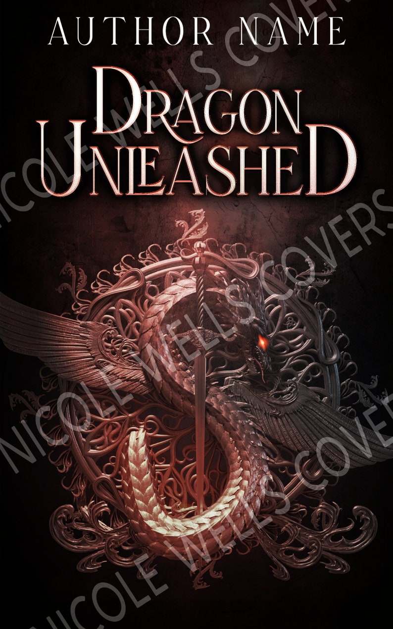 Fantasy Premade Book Cover -- Dragon Unleashed - Etsy