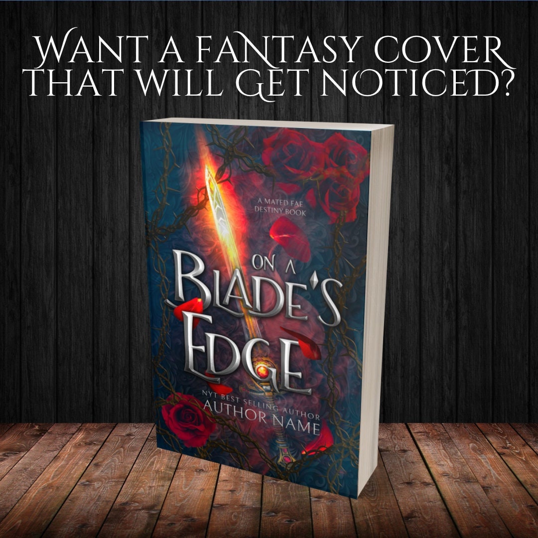 Romance/fantasy Book Cover -- on A Blade's Edge - Etsy