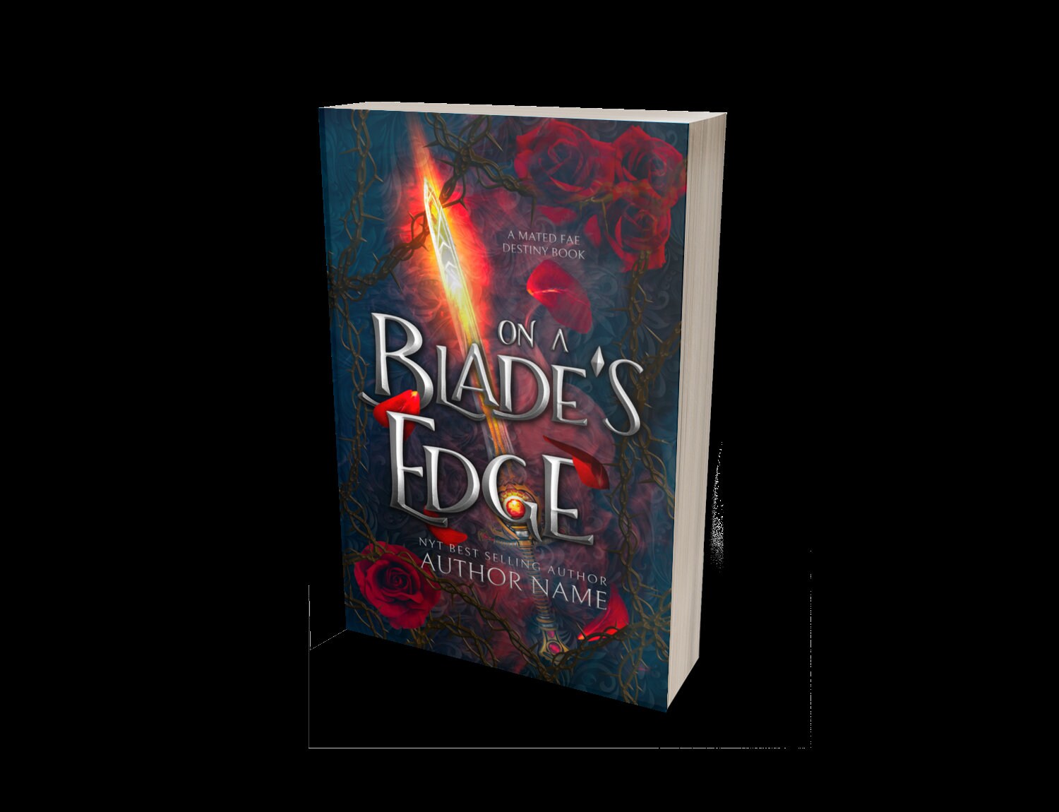 Romance/fantasy Book Cover -- on A Blade's Edge - Etsy