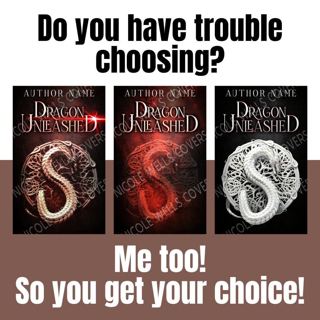 Fantasy Premade Book Cover -- Dragon Unleashed - Etsy
