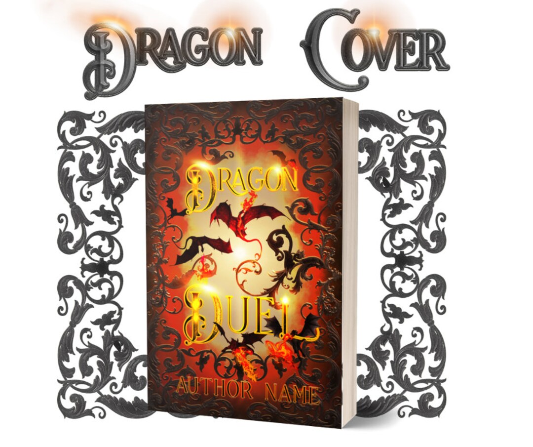 Dragon Book Cover! "dragon Duel" - Etsy
