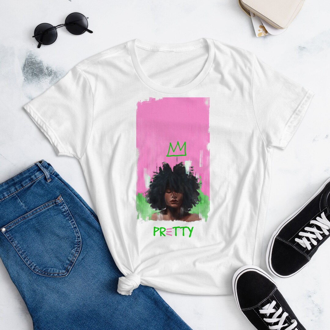 AKA Pink & Green Pretty Queen T-shirt - Etsy