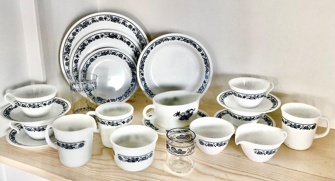 Vintage Corelle Old Town Blue - Etsy