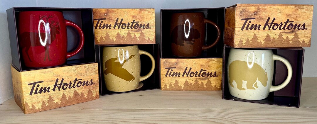 Tim Hortons Ceramic Coffee Mugs Collectibles Moose/bear/goose/beaver ...