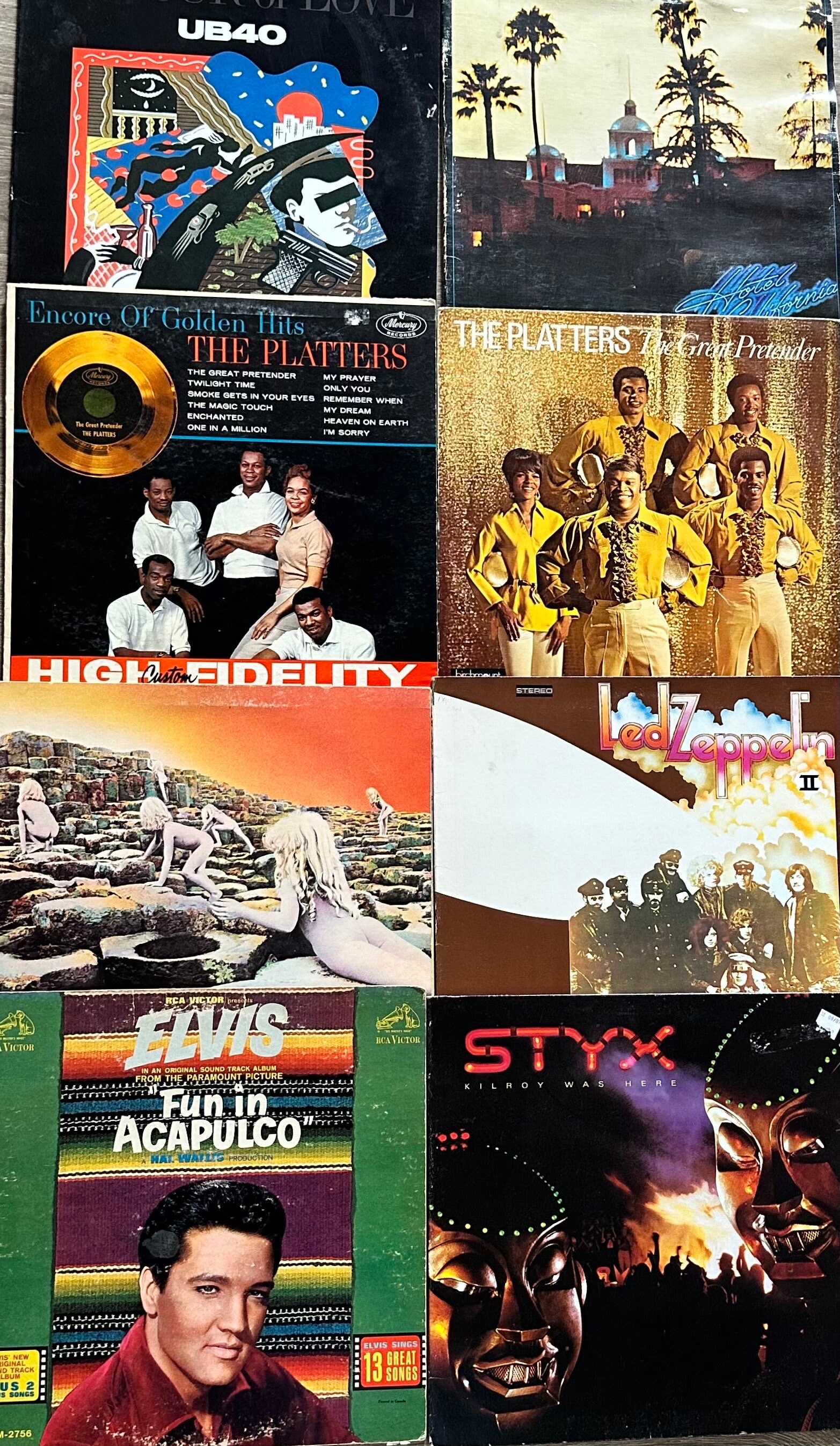 Elvis Presley/ub40/the Platters/led Zeppelin/styx/house of the Holy ...