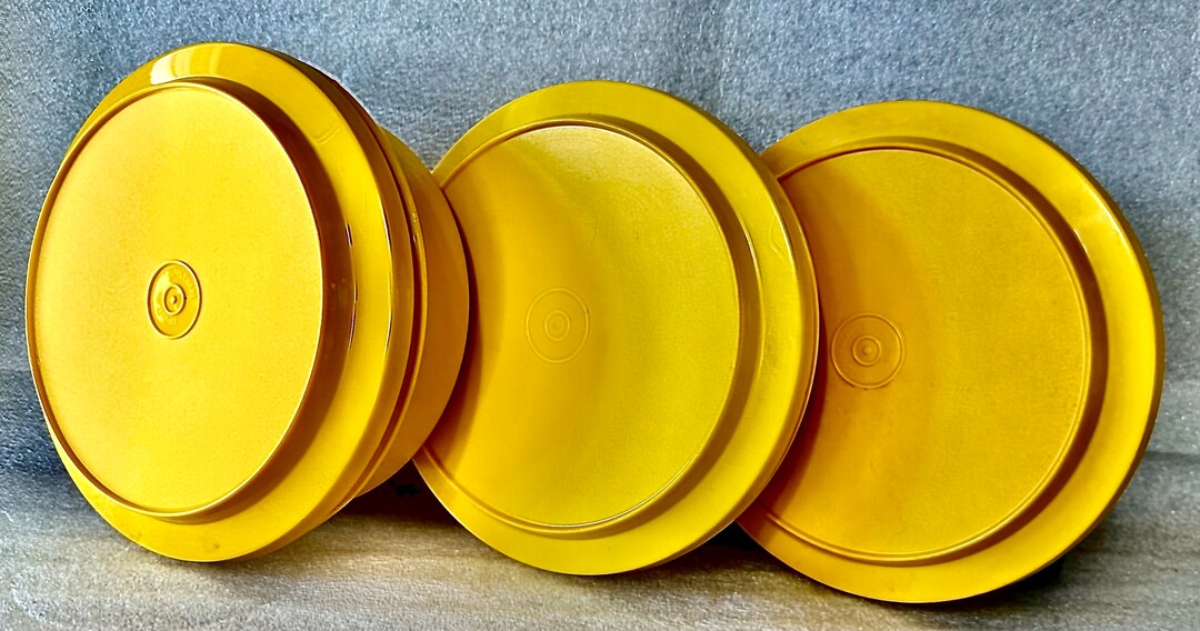 Vintage TUPPERWARE Seal and Serve 1207-22 and 1207-36 6pcs in Bright ...
