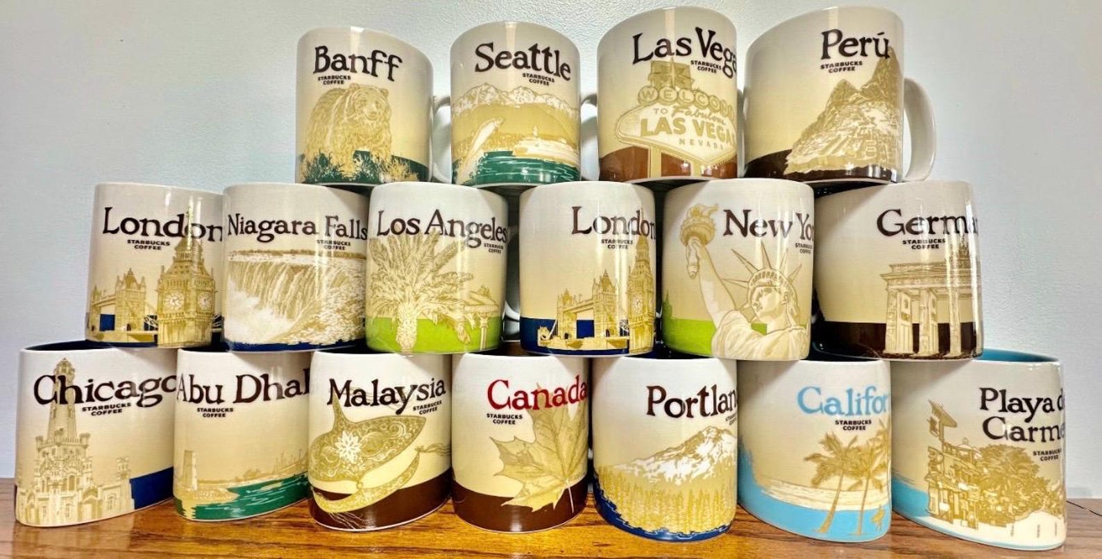 Vintage Starbucks Global City Icon Collector Mug 16 Oz - Etsy