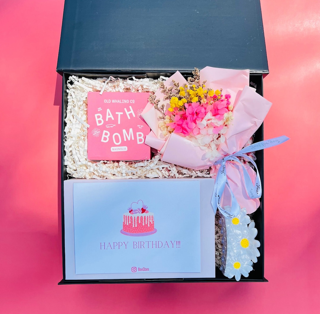 Happy Birthday Gift Box for Her Personalized Birthday Box Set - Etsy