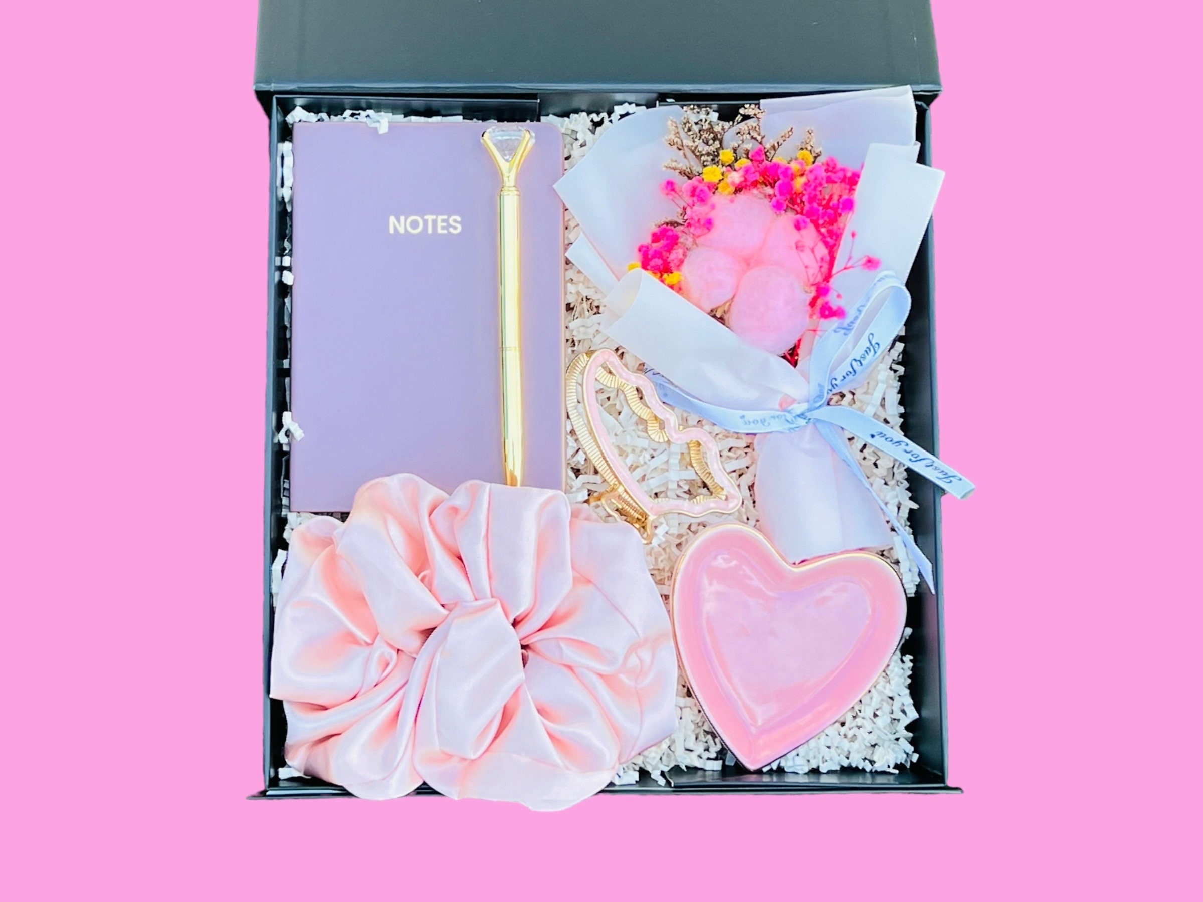Personalized Pink Gift Box for Her, Personalized Box Set for Women ...