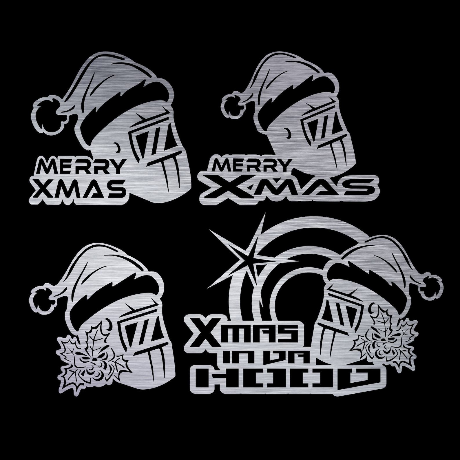 4 Santa Welders SVG, DXF, PNG Files - Etsy