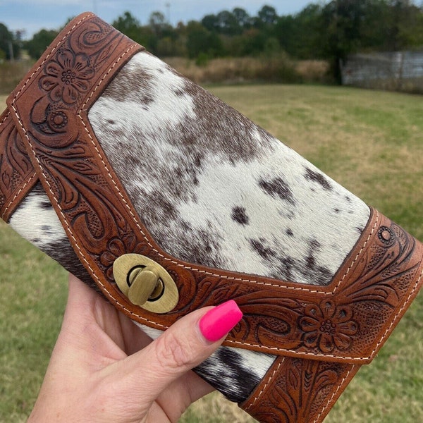 Cow Leather Wallet - Etsy