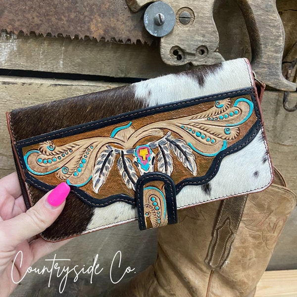 Cow Leather Wallet - Etsy