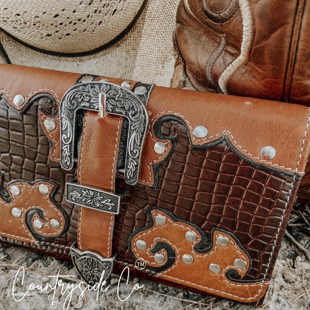 High Noon Leather Wallet by Countryside Co. - Etsy