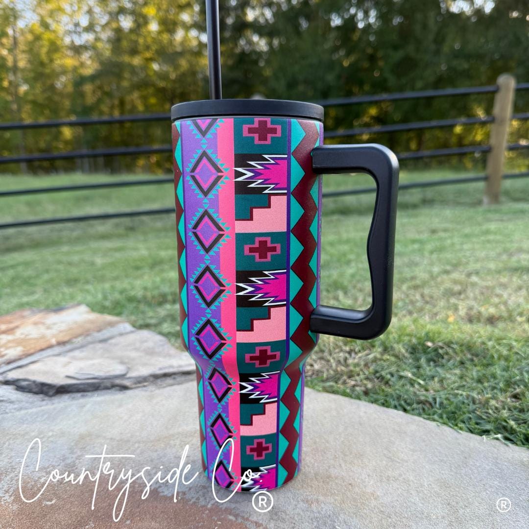 Aztec 40oz Insulated Tumbler Cup - Etsy