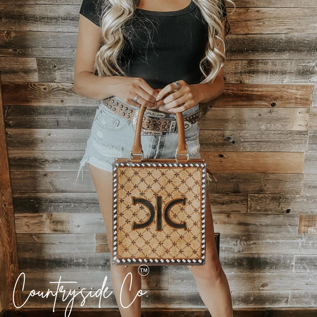 Reba Tooled Leather Bag by Countryside Co. - Etsy