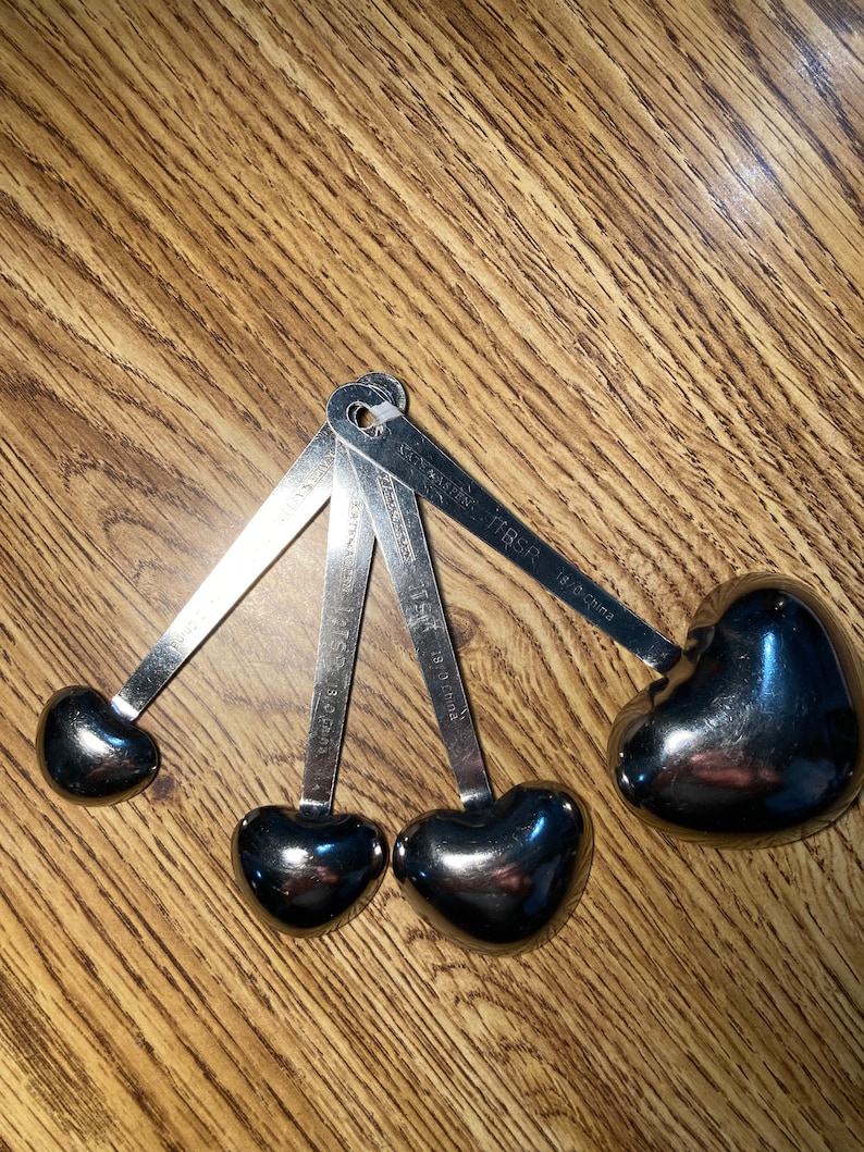 Unique Heart Shaped Measuring Spoons a Pinch of Patience is 1/4 Tsp a ...