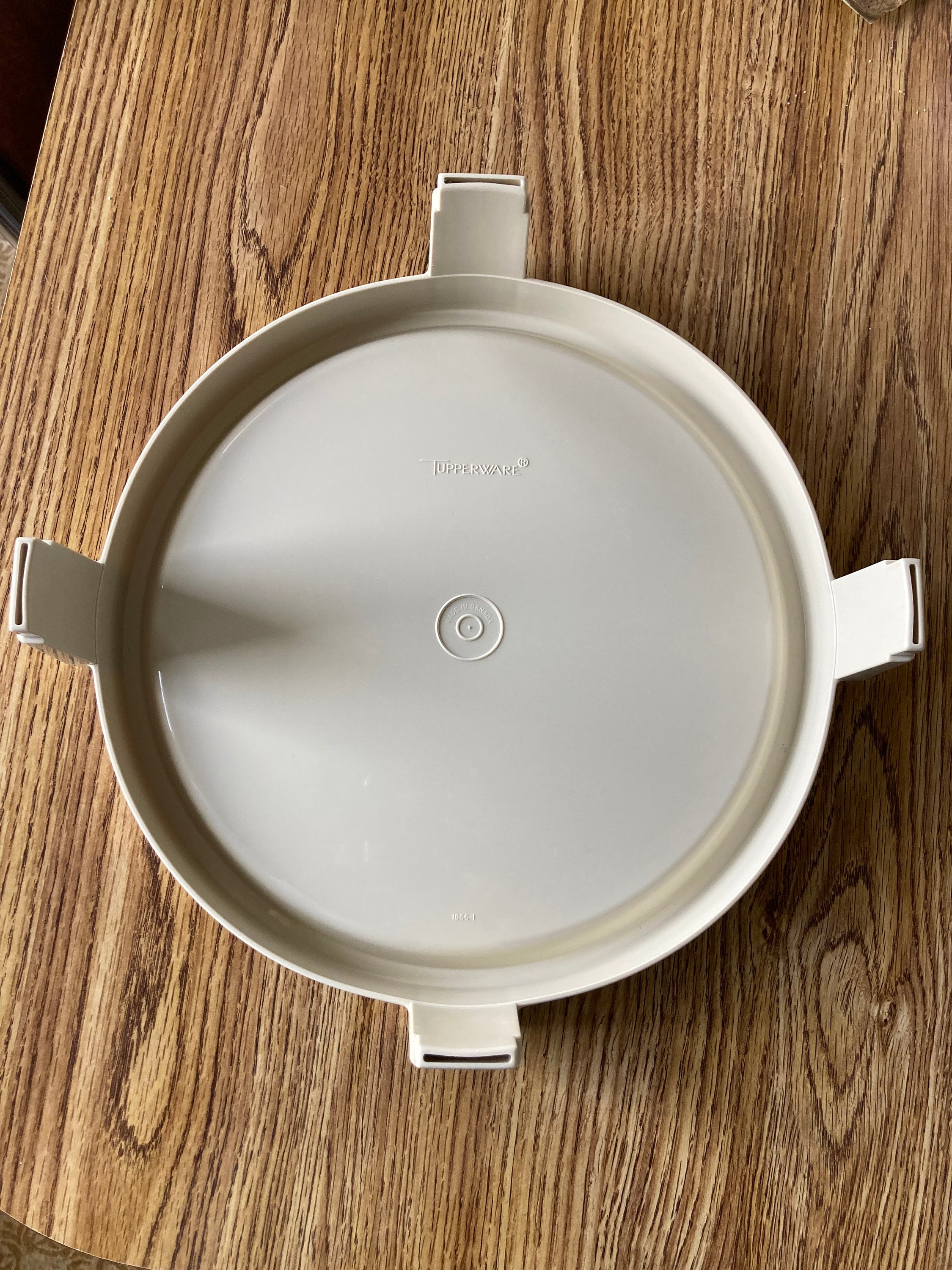 Vintage Tupperware 1866-1 Divide-a-rack Pie Stacker/carrier Tray Almond ...