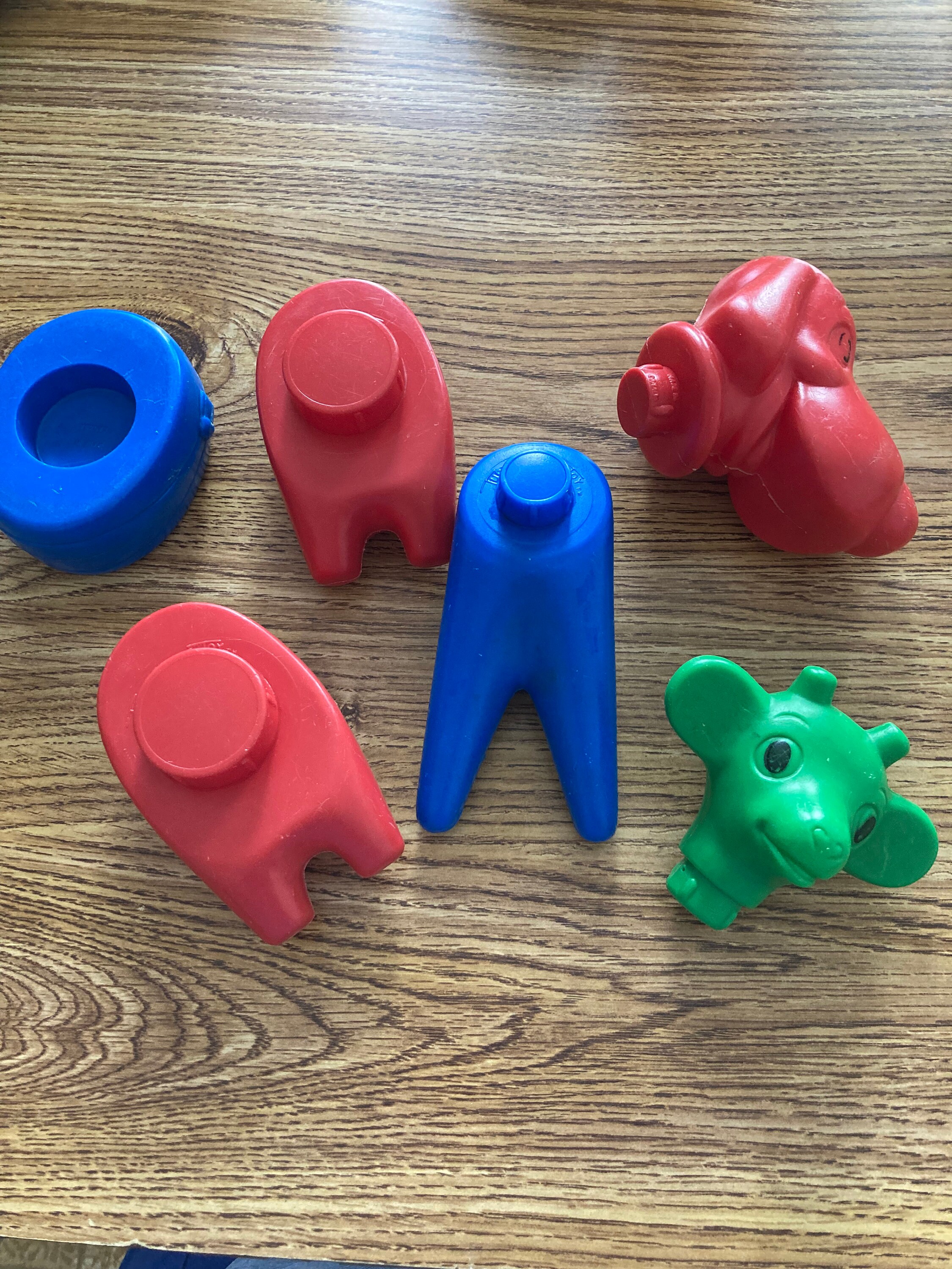 Vintage Tupperware Tupper Toys Animal Replacement Pieces Six Pieces ...